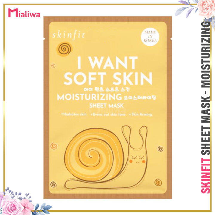 Skinfit Sheet Mask For Face, Made in Korea, Moisturizing, Detox ...