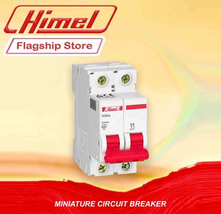 HIMEL MINIATURE CIRCUIT BREAKER HDB3w/HDB6 40A 2P | Lazada PH