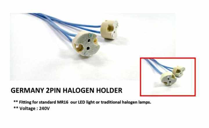 MR16 2 Pin Halogen Bulb Holder | Lazada