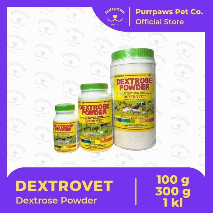 DEXTROVET Dextrose Powder (100g/300g/1kg) | Lazada PH