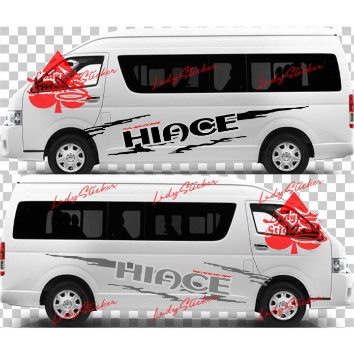 TERBARU STICKER MOBILO HIACE CUTTING STICKER MOBIL TOYOTA HIACE RACING ...