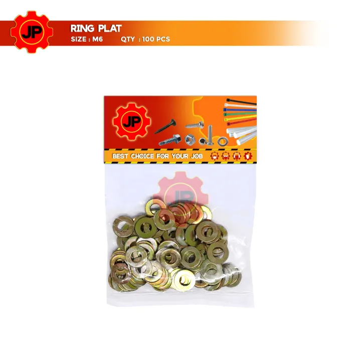 RING PLAT M 6 - RING PLAT BAUT M6 ISI 100 PCS | Lazada Indonesia