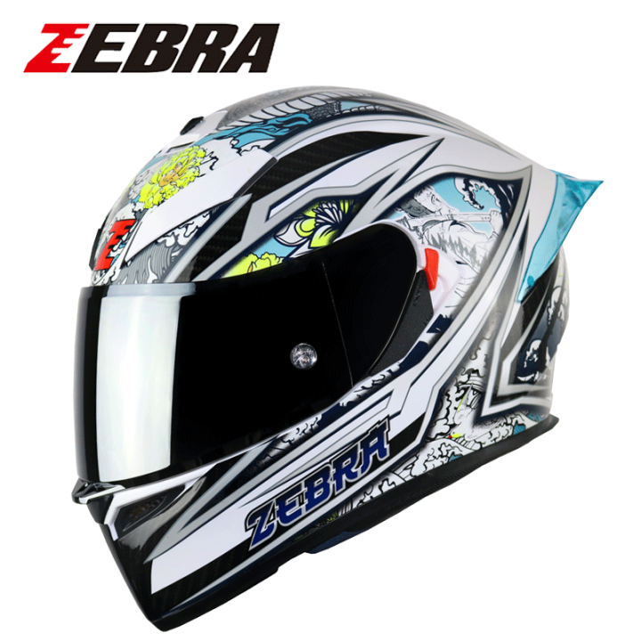 ZEBRA Helmet Original Motorcycles Full Face Riding Gear YM-611 #3 #4 ...