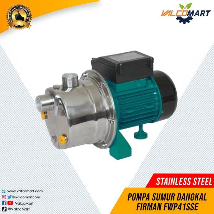 Firman FWP41SSE Pompa Sumur Dangkal Semi Jet Pump Stainless Steel ...
