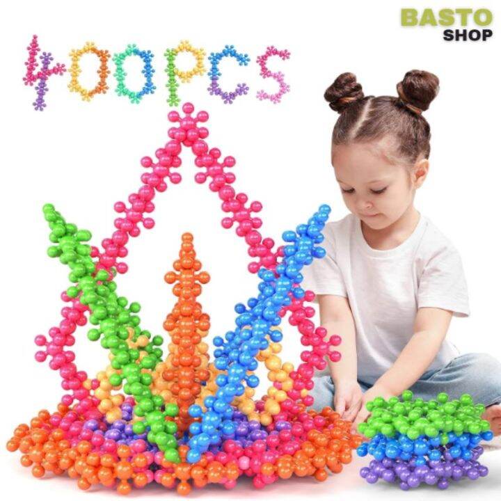 400 Pieces STEM Building Blocks Kids Educational Building Toys Discs ...