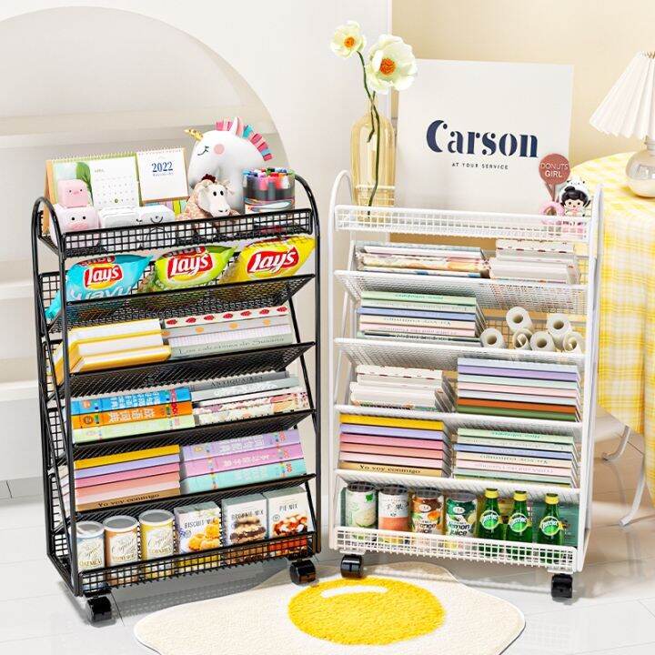 KitchenNeeds 5 tier Metal Rolling Rack Office Desk Storage Organizer ...