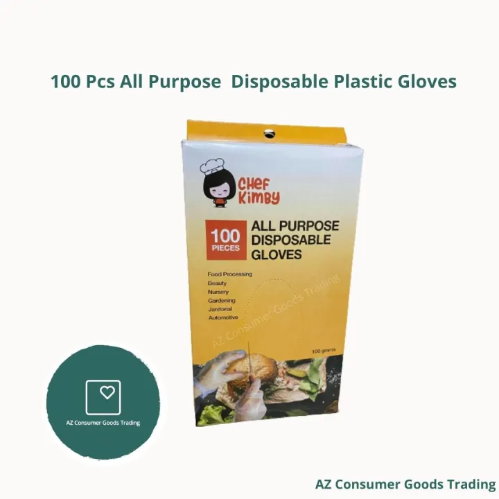 AZ Consumer Chef Kimby | Safehand All Purpose Disposable Plastic Hand ...