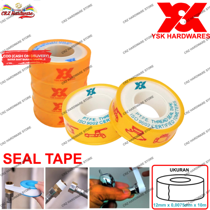 Seal Tape Sealtape Solatif Isolasi Putih Seltif Lem Pipa Keran Air ...
