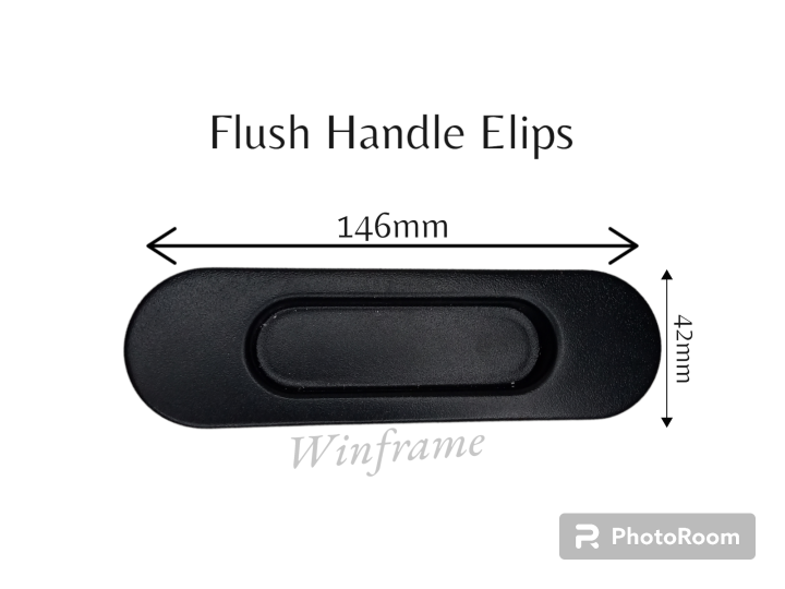 FLUSH HANDLE ELIPS / HANDLE TANAM PINTU SLIDING ELIPS / TARIKAN PINTU ...