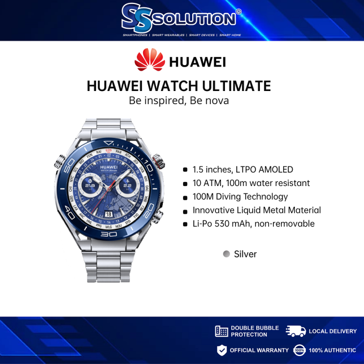 HUAWEI WATCH Ultimate | Innovative Liquid Metal Material | 100 m Diving ...