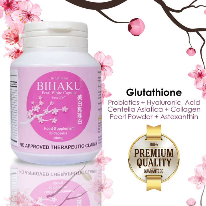 The Original BIHAKU Pearl Whitening with 12 in 1 Capsule 30 Capsules 500mg | Lazada PH