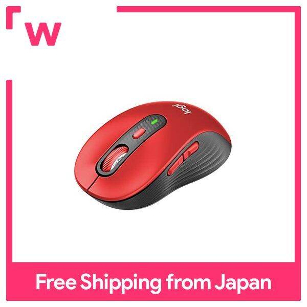 Logitech Signature M750MRD Mouse Nirkabel Senyap Mouse Nirkabel Merah ...