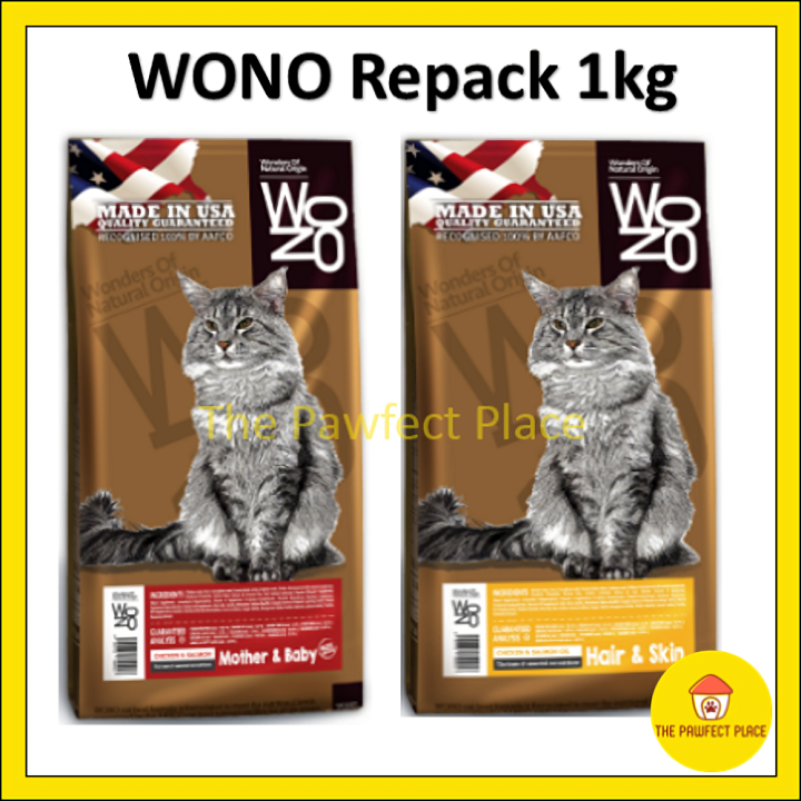 Wono Cat Food 1kg Repack Hair & Skin Mother & Baby (MADE IN USA) | Lazada