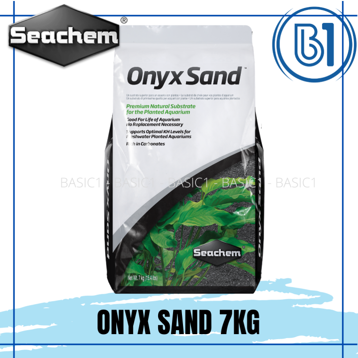 SEACHEM ONYX SAND 7KG / 15.4 LBS - Premium natural sand for the planted ...
