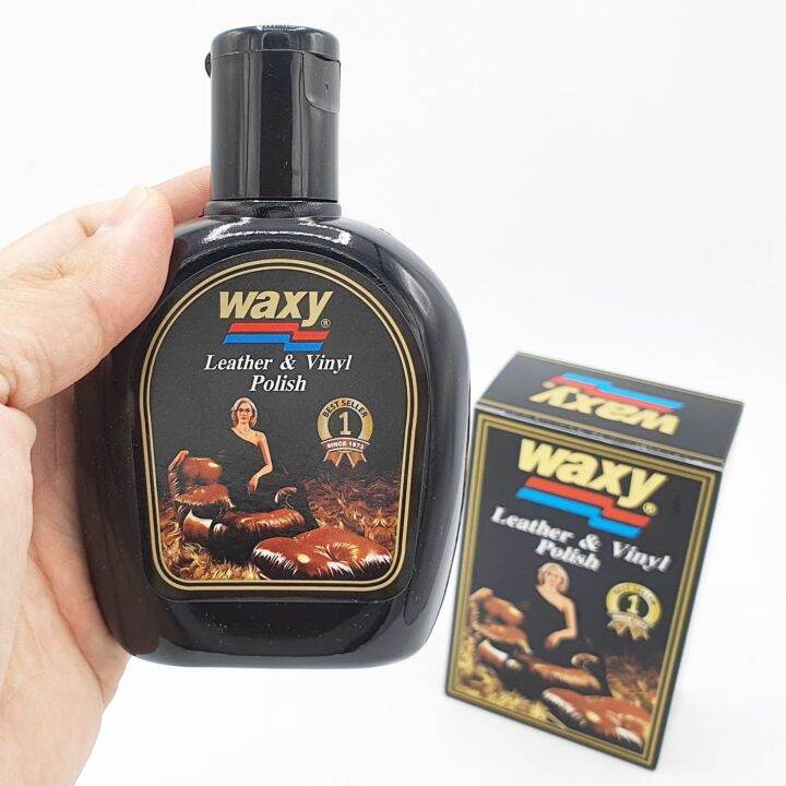 Waxy น้ำยาขัดเงา 125 ml น้ำยาขัดเบาะ น้ำยาเคลือบเงา น้ำยาเช็ดเครื่องหนัง รถยนต์ ตรา แว๊กซี่ แว็ก ...