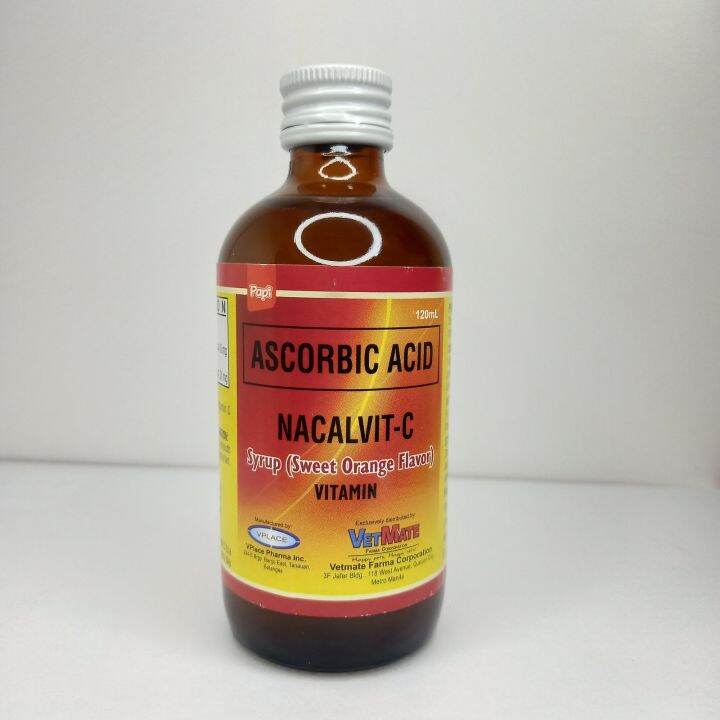 [VET SUPPORT] 1bottle PAPI NACALVIT-C 120mL Ascorbic Acid for Pets with ...