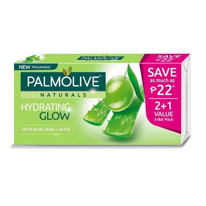 Palmolive Naturals Hydrating Glow Beauty Bar Soap 80g 3-Bar Value Pack | Lazada PH