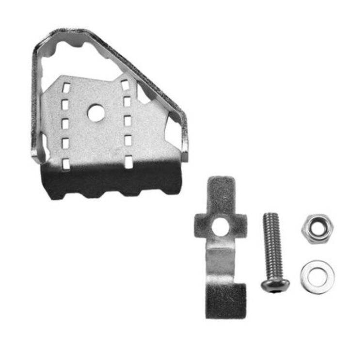 Motorcycle Brake Lever Extension Pedal Step Tip Plate Enlarge Extender ...