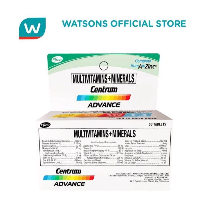 CENTRUM Advance Bottle of 30 Tablets | Lazada PH