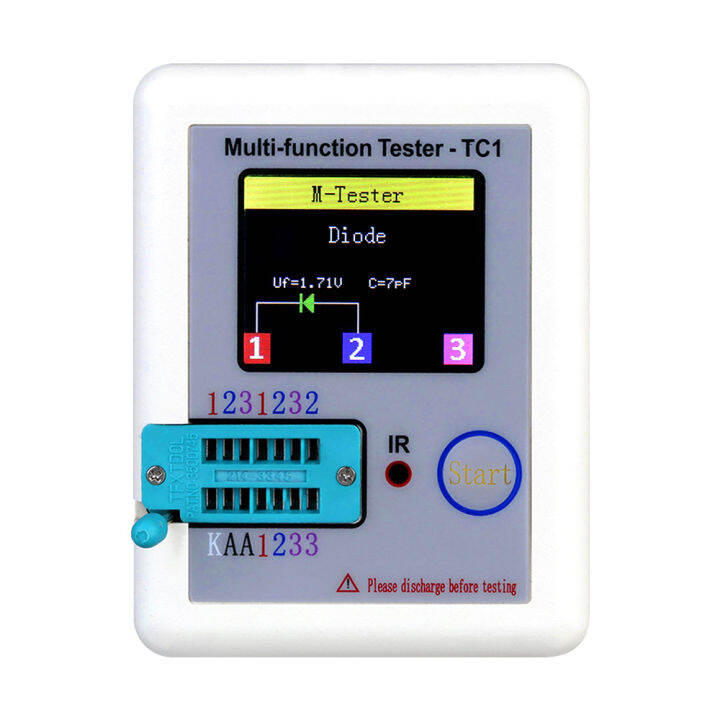 Colorful Display Transistor Tester Multi-functional TFT Backlight Didoe ...