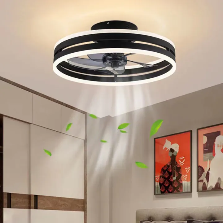 CHNT Modern Ceiling Fan With Light Stepless Dimming Smart Ceiling Light ...