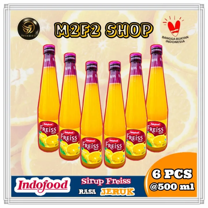 Sirop / Sirup Manis Indofood FREISS Squash | Rasa Jeruk - 500 ml ...
