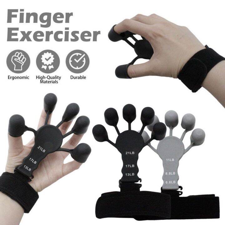 Wrist Finger Grip Flexible Finger Trainer Exercise Stretcher Fitness ...