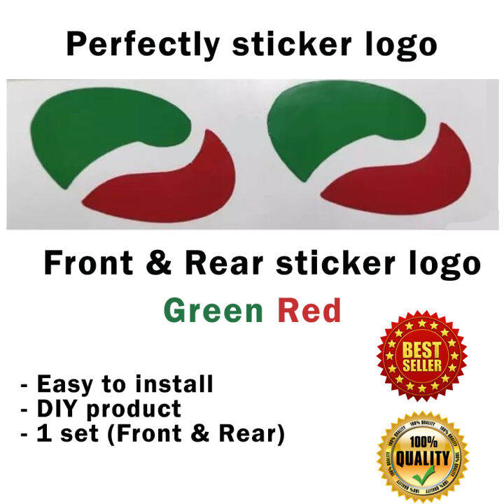 Axia 2017 2018 Only Front and Rear Logo Sticker Set Fit Perfectly ...