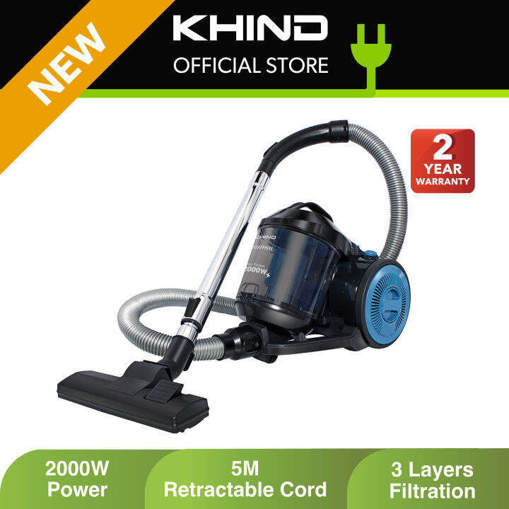 KHIND Canister Vacuum Cleaner VC8020MS | Lazada