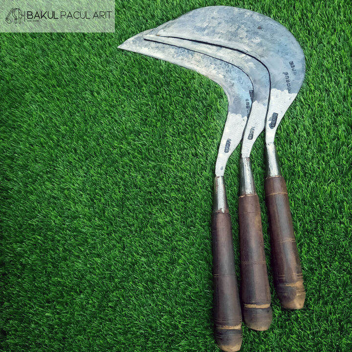 Arit Rumput Asli Tajam Bergaransi Cap Wahyu Baja Tembus | Sabit ...