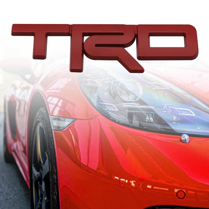 Autorun 3D TRD Grille Metal Emblem Car Sticker Bumper Badge for Toyota ...