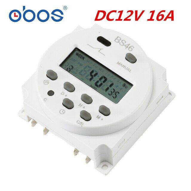Lcd Power Supply Digital 12v 24v 110v 220v Ac Dc 7 Day Programmable Timer Time Switch