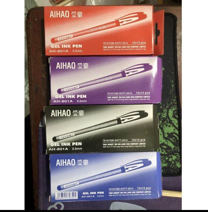 Hộp 12 Bút Bi Nước AIHAO Chữ A Đẹp | Lazada.vn
