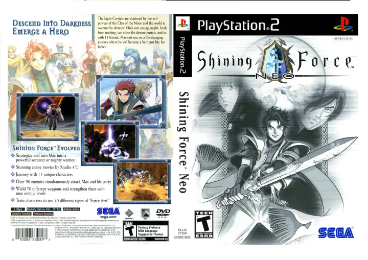 PS2 SHINING FORCE NEO (DVD Game) | Lazada