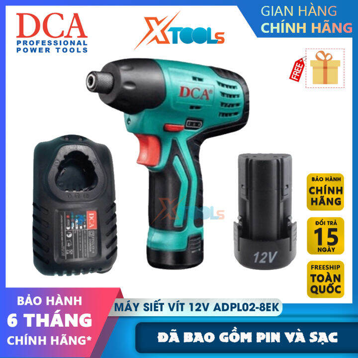 Máy Siết Vít Dùng Pin 12v Dca Adpl02 8ek Khả Năng Kẹp đầu Lục Giác 6