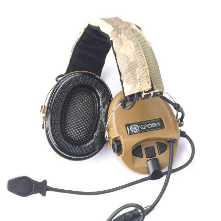WADSN Sordin Tactical Headset Communication Ver CS Wargame Headphone NO Noise Canceling Pickup ...