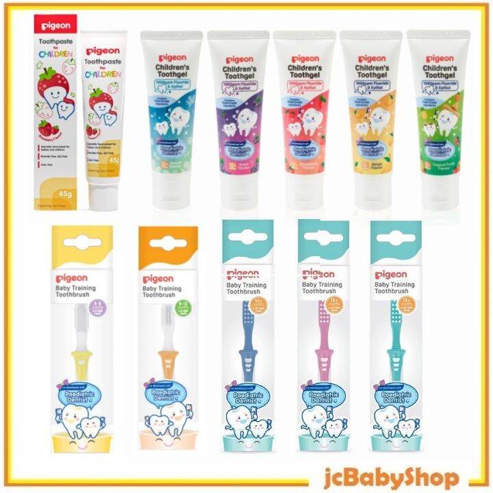 Pigeon Baby Training Toothbrush Set/Lesson1/Lesson 2/Lesson 3 Children ...
