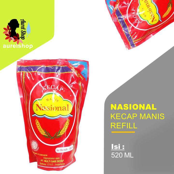 NASIONAL Kecap Manis kemasan Refill 520 ml | Lazada Indonesia