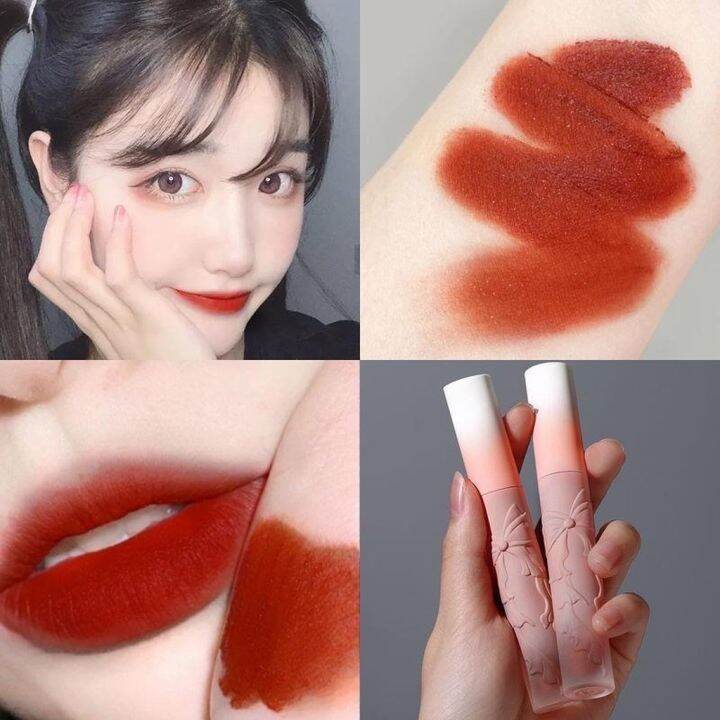 M099 HOT ลิปสติก เนื้อแมตต์กํามะหยี่ ติดทน จูบไม่หลุด(ลิปติดทน,ลิปกัน ...