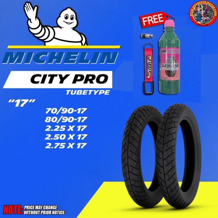 moto MICHELIN TUBETYPE TIRE CITY PRO WITH FREEBIES | Lazada PH