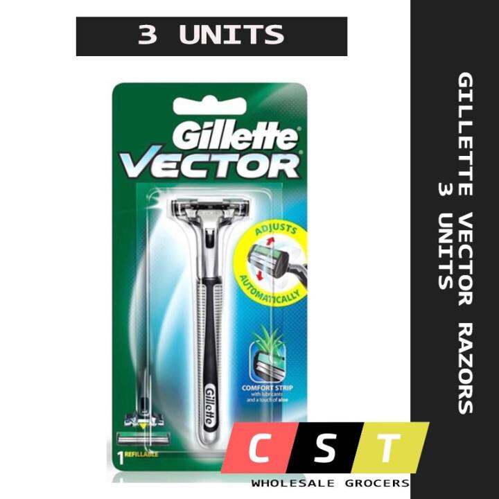 GILLETTE VECTOR RAZORS X 3 UNITS | Lazada