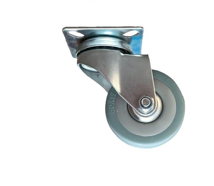 1 Set (4 Pcs) RODA CASTER 2 Inch ABU-ABU HIDUP MATI DAN REM HI-tec ...