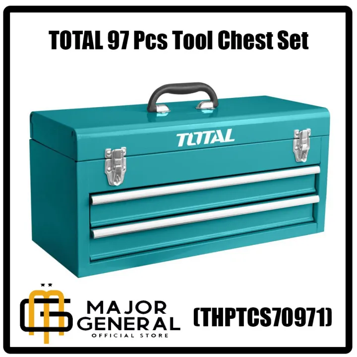 TOTAL 97 Pcs Tool Chest Set (THPTCS70971) | Lazada PH