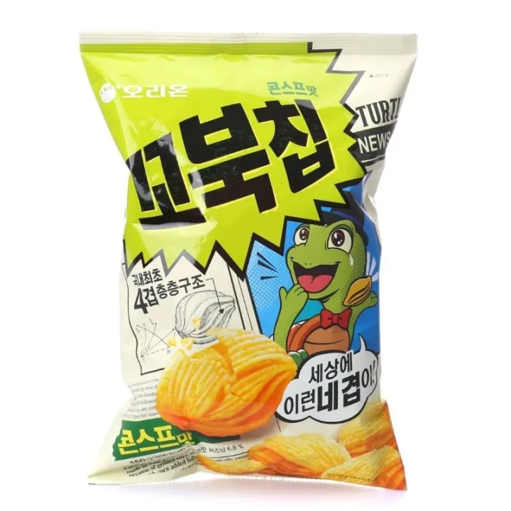 Korean Orion New Four Layers Turtle Chip Corn Soup / Injeolmi Flavor ...