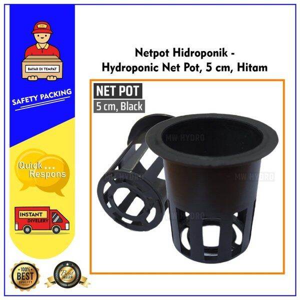 Netpot Hidroponik - Hydroponic Net Pot, 5 cm, Hitam | Lazada Indonesia