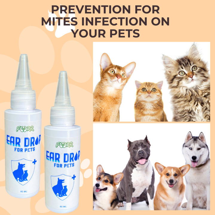 Furr Pet Ear Drops, Odor Removal, Mites Removal, Take Care of Dog and ...