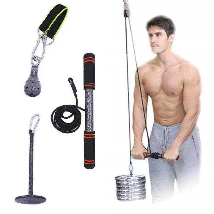 Fitness Arm Blaster Trainer Biceps Strong Power Stick Pull Rope For Gym ...