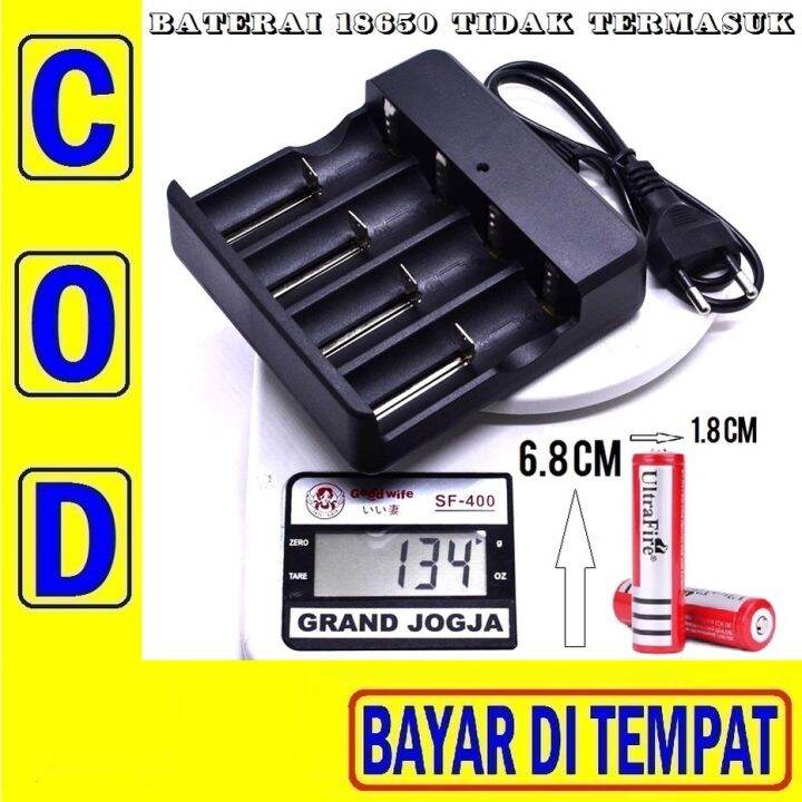 PAC 28C Charger Baterai 18650 4 Slot + Kabel Destop Dekstop Batre 3.7v Batok | Lazada Indonesia