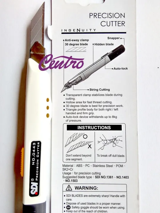 SDI Ingenuity Precision Cutter Knife 0443C | Lazada Indonesia