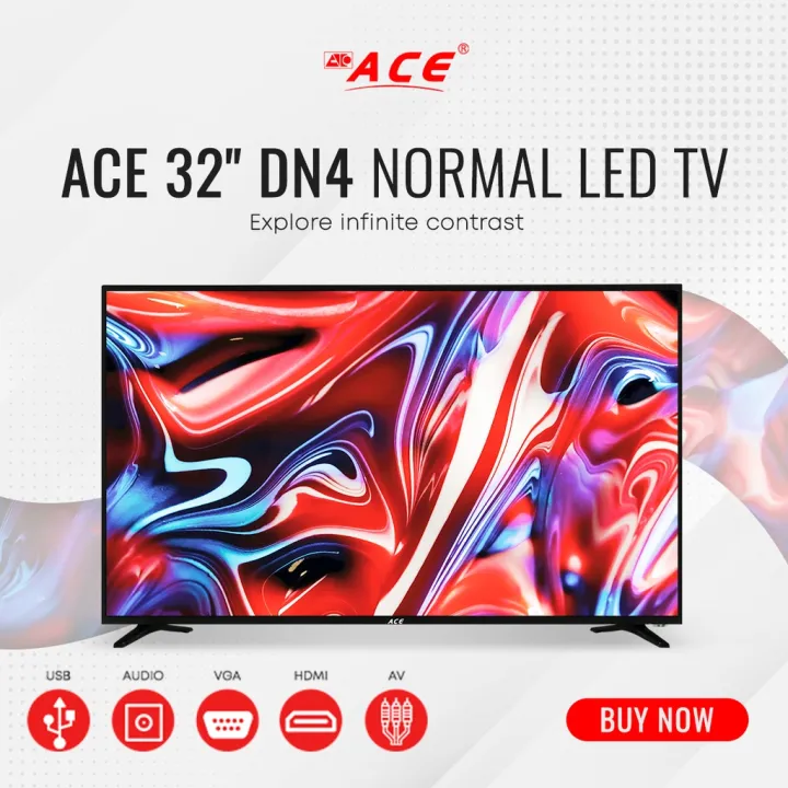 Ace 32 inch Slim Full HD LED TV Black LED-808 DN4 | Lazada PH